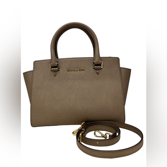 Michael Kors | Bags | Michael Kors Tan Leather Bag | Poshmark
